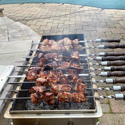 Large Heavy-duty STAINLESS Steel BBQ Grill / MANGAL 11 Ga 3mm - Etsy