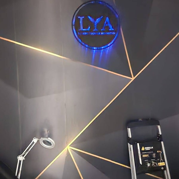 Custom LED Logo Sign / Light up Custom Logo Metal Sign / Choose Your ...