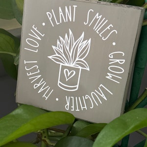 Rustic Plant Themed Mini Signs, Rustic Farmhouse Decor, Indoor Garden ...