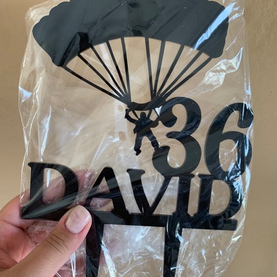 Skydiver Cake Topper,fall in Love Skydivers Cake Topper,skydiver ...