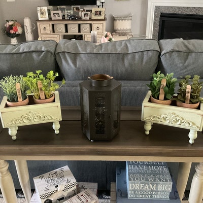 Decorative Farmhouse Box...farmhouse Caddy...green Deco Box...home ...