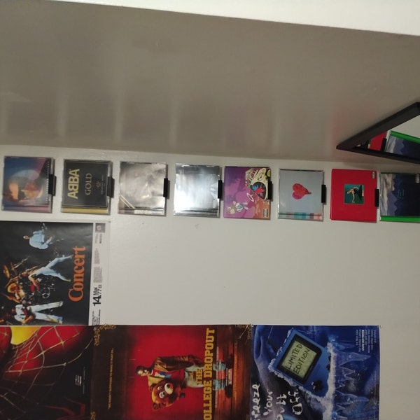 Compact Disc CD Display Wall Floating Mount Shelf - Etsy