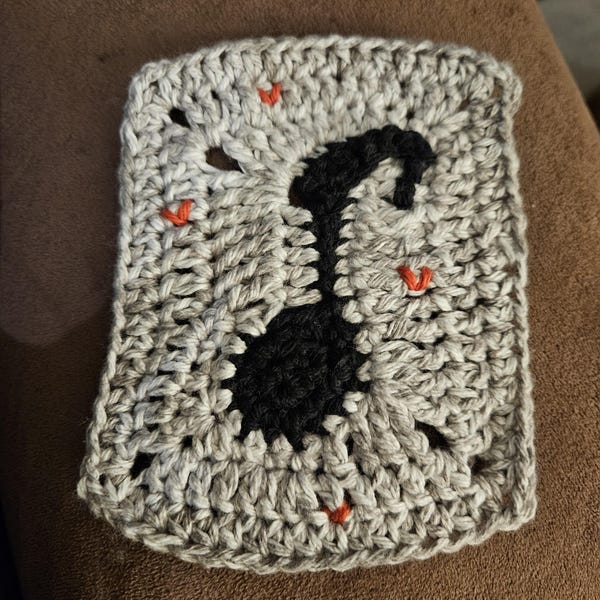 Music Note Crochet Square PDF Crochet Pattern - 2 Sizes Beginner ...