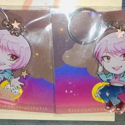 CUSTOM Keychain Standy Chibi Anime Character Commission Couple Fanart ...