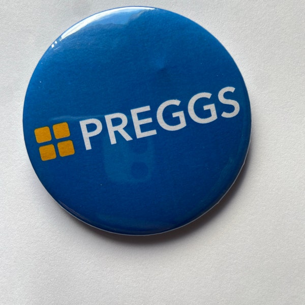 Funny Baby Pink Anxiety Button Badge 55mm Cute Button Mental Health ...