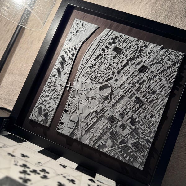 Tampa FL | 3D City Print | Shadow Box Wall Hanging | Art - Etsy