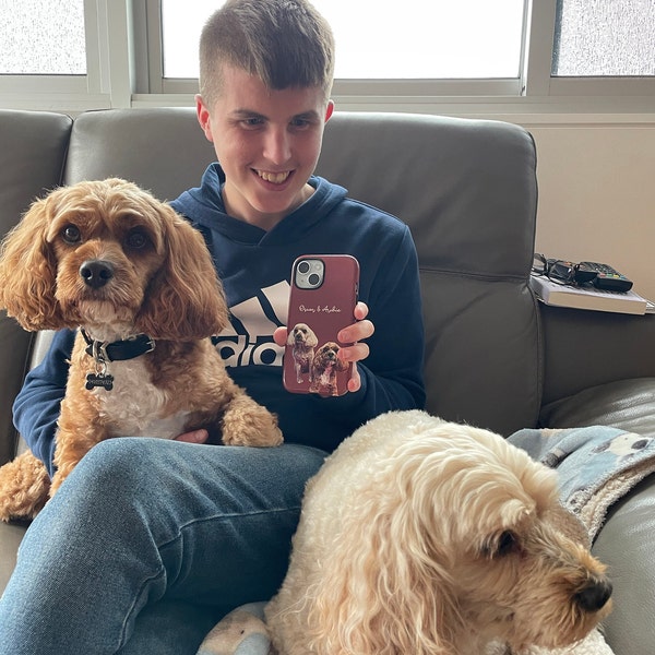 Custom Pet Phone Case Photo + Name Custom Pet Phone Case Dog Phone Case ...