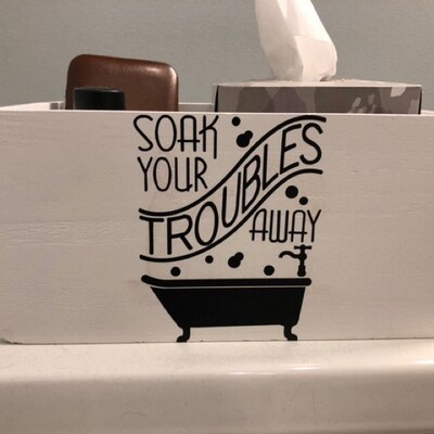 Bath Tub Decal for Bathroom Decor, Bathtub, Wall, Removable Vinyl for ...