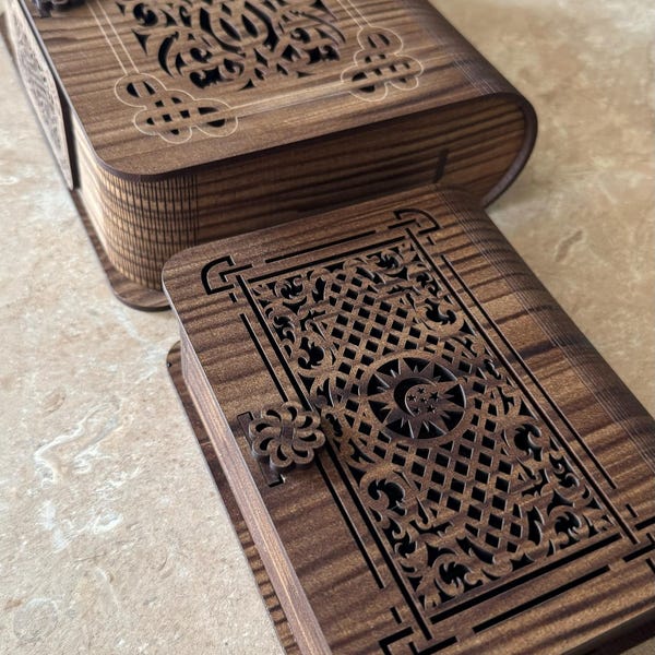 Handcrafted Tarot Card Box With Three Design Options to Choose From ...