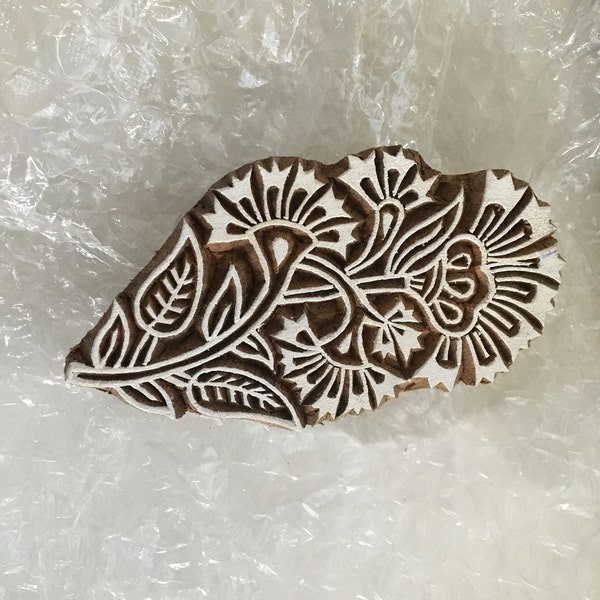 Wooden Printing Block Stamp Hand Made Printing Block Print on Fabric ...