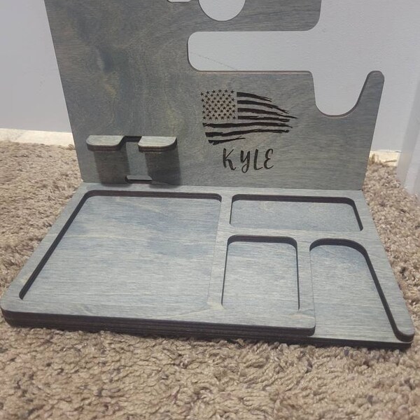 Wooden Docking Station, Police Officer Station, Wood Stand for Gun, Law ...