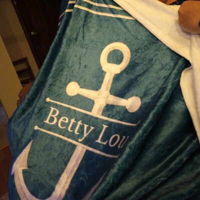 Custom Boat Rug, Nautical Outdoor Lake House Rug, Anchor Rug, Boat ...