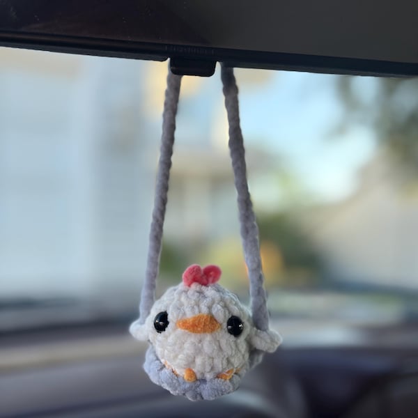 Mini Chicken Keychain Crochet Pattern, Plushie Hen, Chicken Lover Gift ...