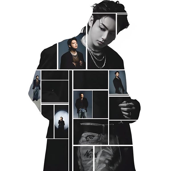 Jhope BTS Poster, Black and White, J-hope Wall Art, BTS Wall Art, Room ...