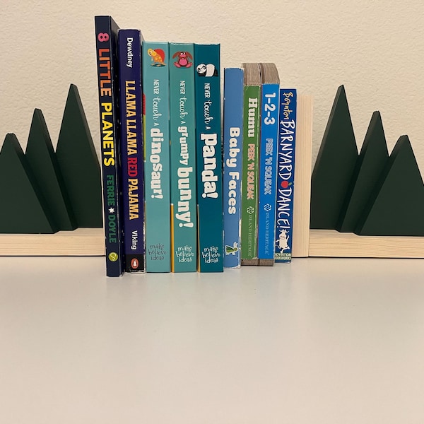Tree Bookends, Forest Bookends, Shelf Decor, Nursery Decor, Kids Room ...