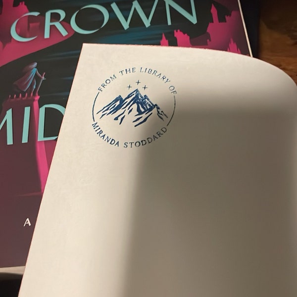 Night Court Book Embosser Stamp | Mountain With Three Stars Stamp ...