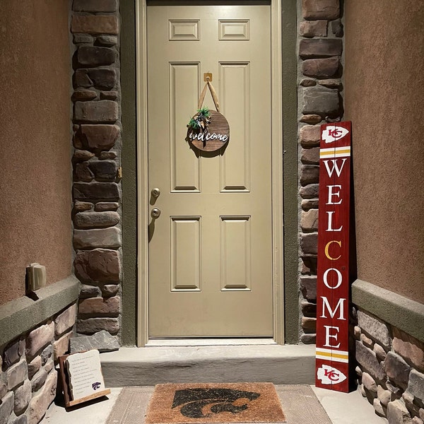 Kansas City Chiefs Welcome Sign - Etsy