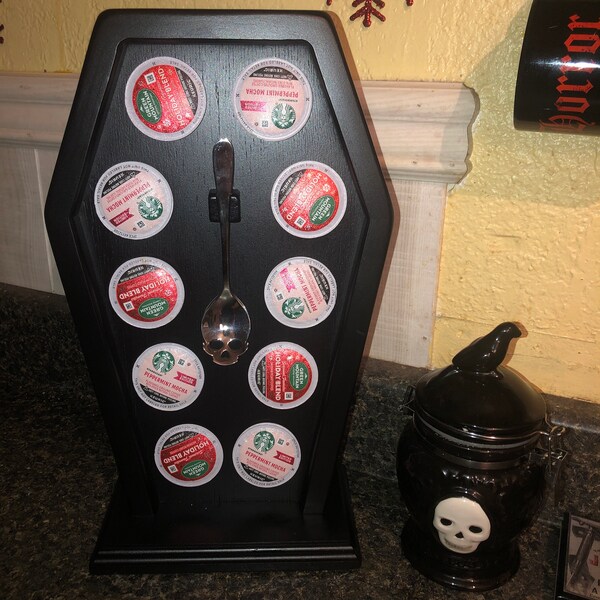 Coffin Shaped Rustic Wooden iPad Stand - Tablet-holder- Kitchen Tablet ...