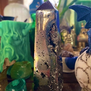 Pyrite Obelisk Crystal Tower Raw Natural Large Pyrite Towers - Etsy