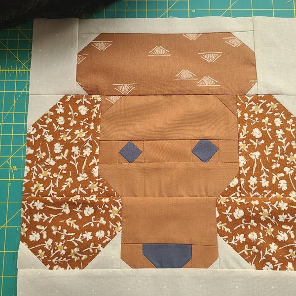 Poodle Dog Puppy Quilt Block PDF Pattern - Includes Instructions for 6 ...