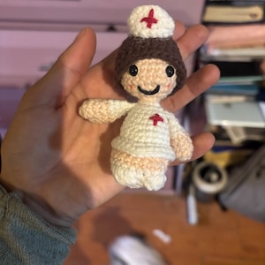 Crochet PATTERN Nurse Amigurumi - Etsy
