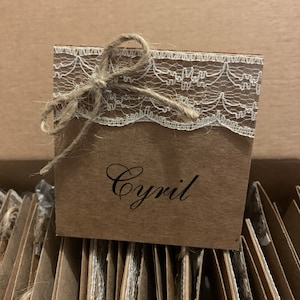 Rustic Place Cards, Rustic Wedding Place Cards, Country Wedding Place ...