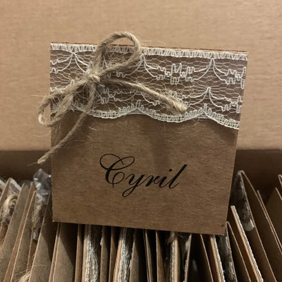 Rustic Place Cards, Rustic Wedding Place Cards, Country Wedding Place ...