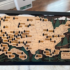 Personalized US Travel Map US Travel Map Travel Map Tracker - Etsy