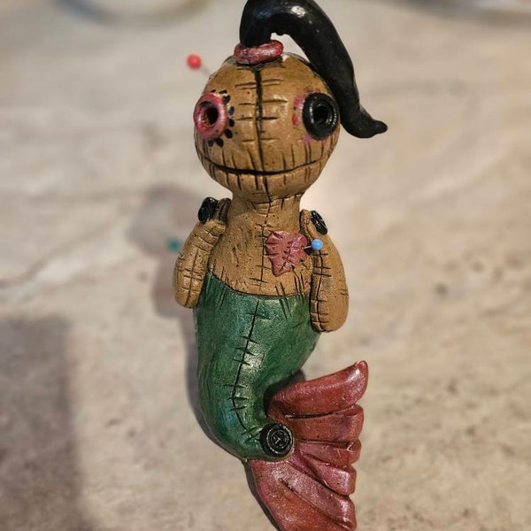 Alien Plant Buddy, Ceramic Alien, Garden Art, Plant Stake, Mini Green ...