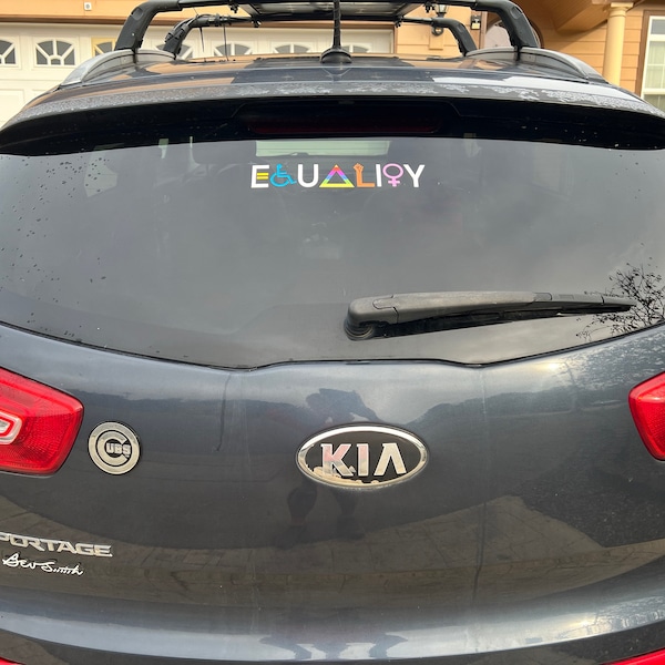 Equality Vinyl Decal 10.3" X 1.9" - Just Be Nice, Love Each Other ...