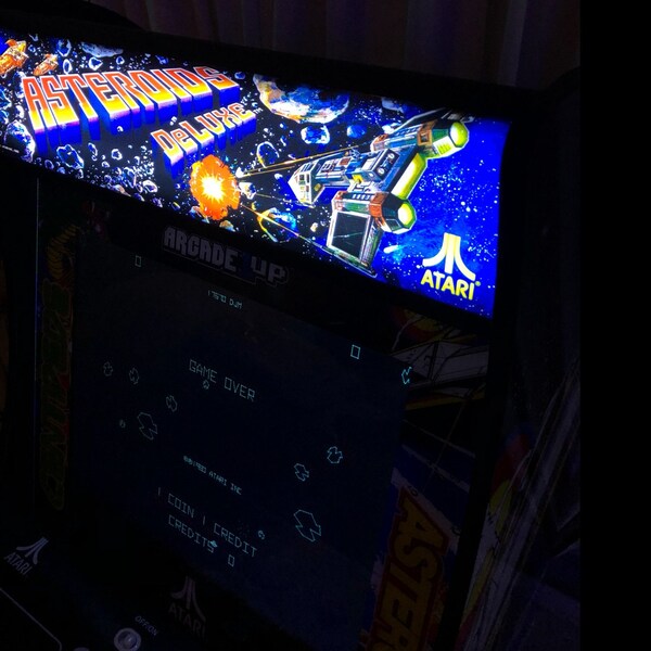 Arcade 1up Asteroids Deluxe Marquees for Reproduction Backlit Trans ...