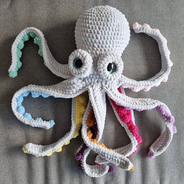 Octo Mama and Baby Crochet Pattern Pdf Amigurumi Octopus Under the Sea ...