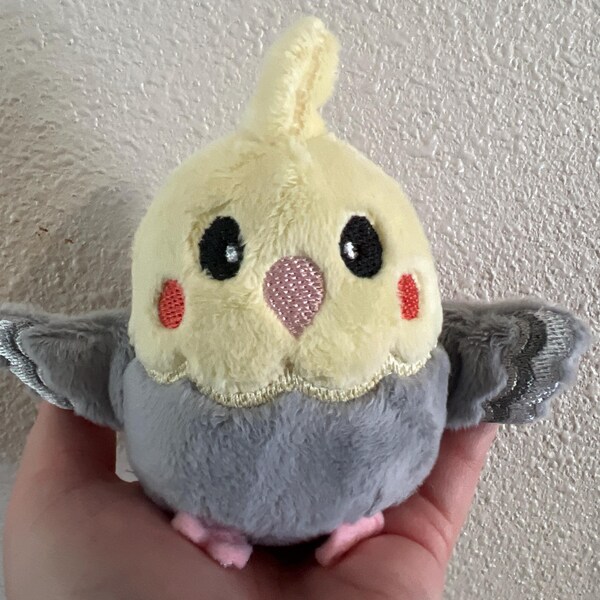 Nuzzles Worry Borb, Lovebird Plush, Parrot Plush, Anxiety Plush, Peach ...