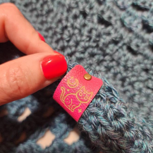 Personalized Tags for Knitting Items, Handmade Tags,crocheted Tags With ...