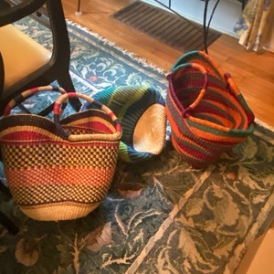 Bolga Basket,large Basket African Market Basket, Bolgatanga Baskets ...