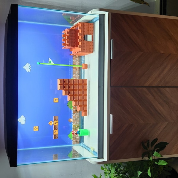Super Mario Brothers Inspired Castle - 4:3 Aspect Ratio - 3D Printed - Etsy