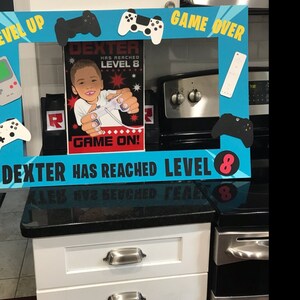 Video Game Birthday Party Table Backdrop - Gaming Party Poster ...