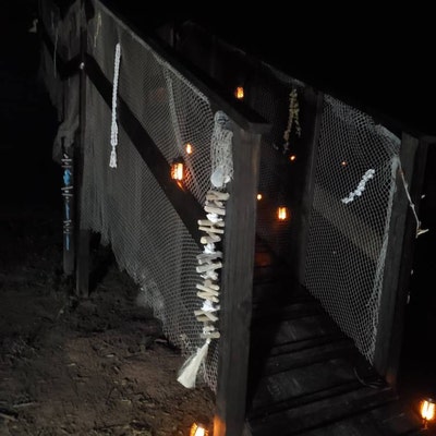 Authentic Used Fishing Net Old Vintage Fish Netting Commercial Recycled ...