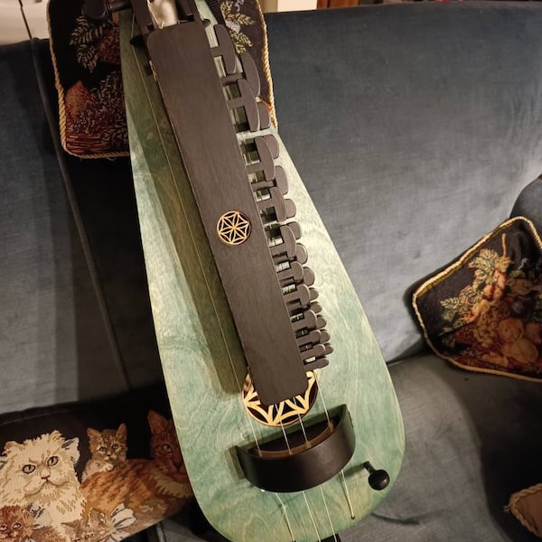 Black Colour Long Scale Hurdy Gurdy With a Trompette (buzzing Bridge ...