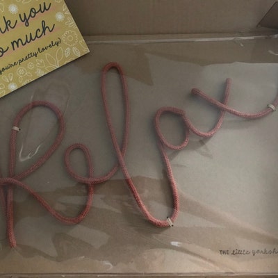 Custom Wooly Words Wire Art Kids Decor Colourful Words Childrens ...