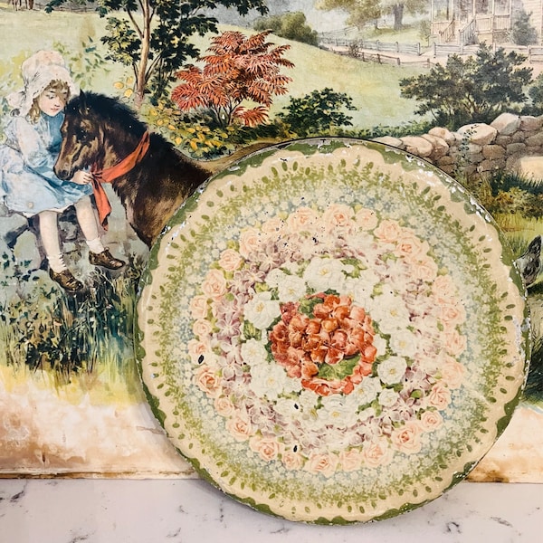 Antique Wood Scroll Piece Thick & Sturdy Partial Wooden Carved Piece ...