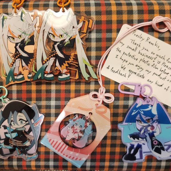 Sushiro X Miku Crossover 7cm Omamori Acyrlic Accessory / Keychain ...