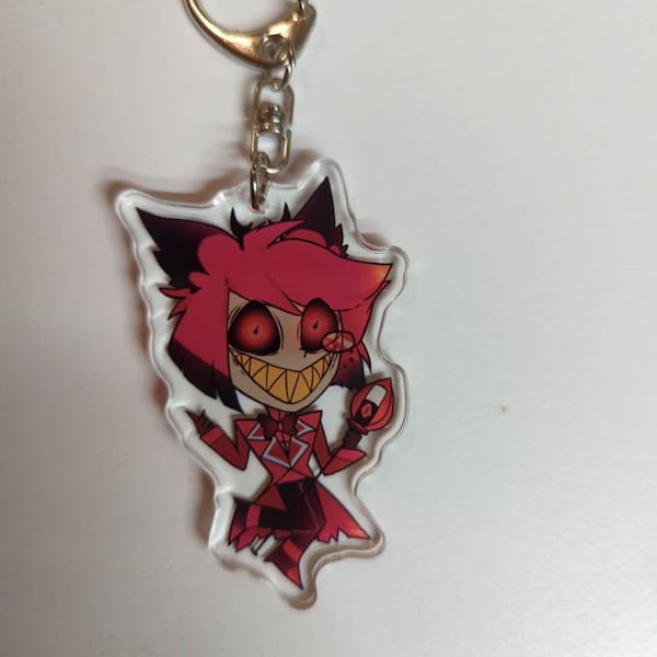 Nun Alastor, Priest Vox, Lute Hazbin Hotel Keychain Cute Chibi Alastor ...