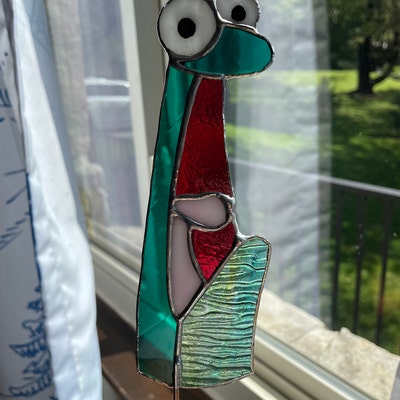 Green Serpent Stained Glass Decor - Etsy