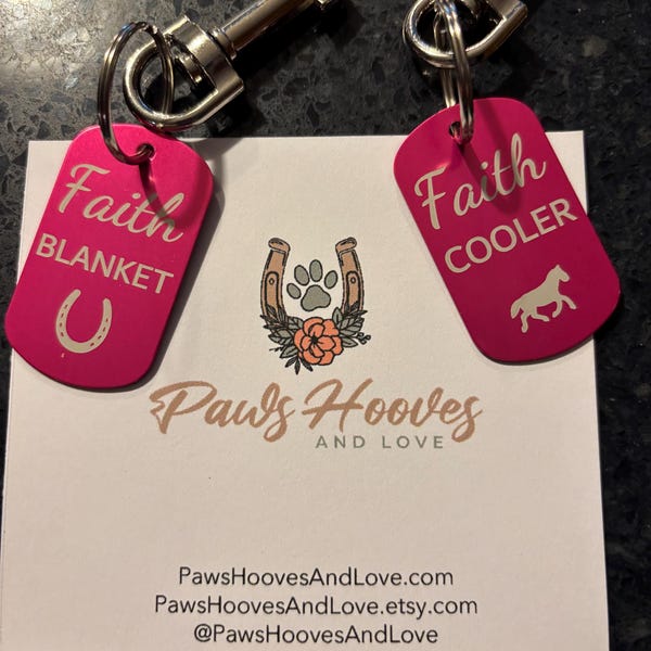 Personalized Horse Blanket Tag, Horse Rug Tag, Tack Tag, Horse Name Tag ...