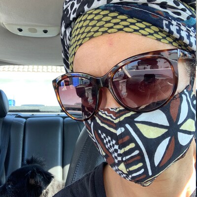 Cotton Face Mask With African Print. Reusable Washable With - Etsy