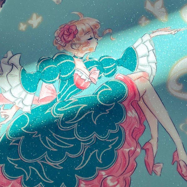 Dungeon Meshi Chimera Falin Holographic Keychain Delicious in Dungeon ...