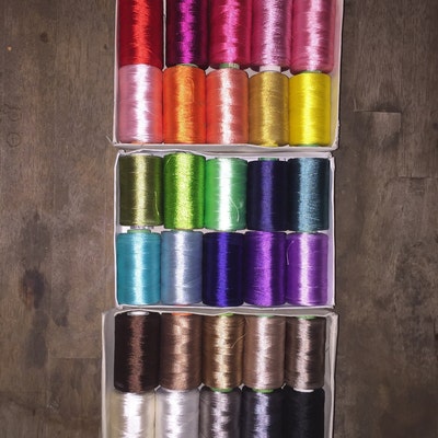 Silk Thread, 30 Spools Wholesale Indian Silk Thread, Art Silk Thread ...