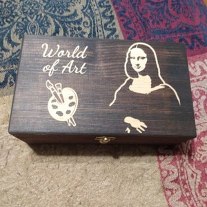 Personalized Engraved Art Box, Custom Craft Box, Paint Box, Gift for ...