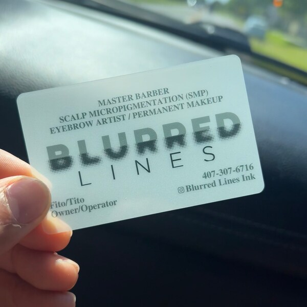 200 Clear Plastic Business Cards, Transparent Business Card, QR Code ...